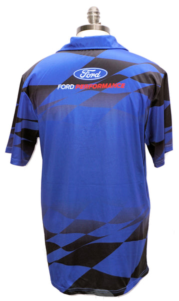 Ford Performance sublimated 3-button polo shirt – The Mustang Trailer
