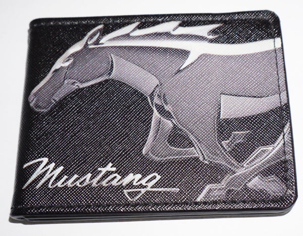 Ford Mustang Bi-Fold Wallets (horse head profile) Saffiano Leather ...