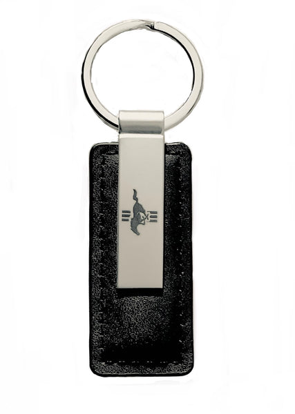 Ford mustang pony and bars leather keychain – The Mustang Trailer